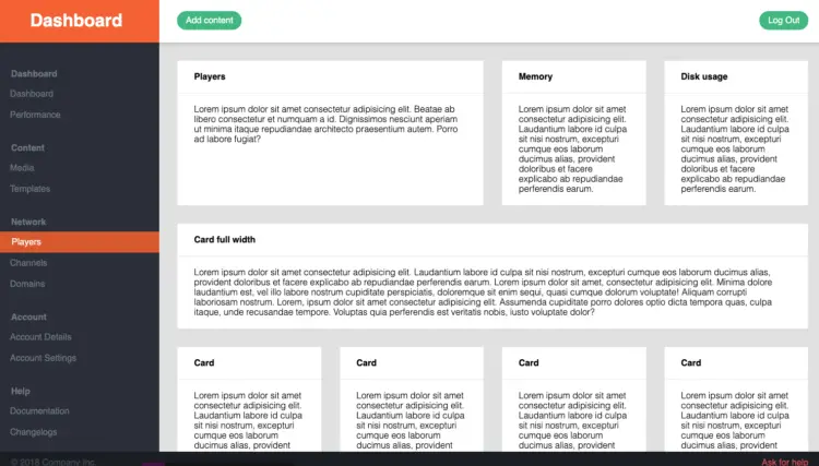 13 Free HTML & CSS Dashboard Template Designs - W3tweaks