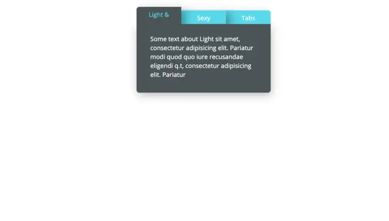 18 Free CSS Tabs For Designing Websites - W3tweaks