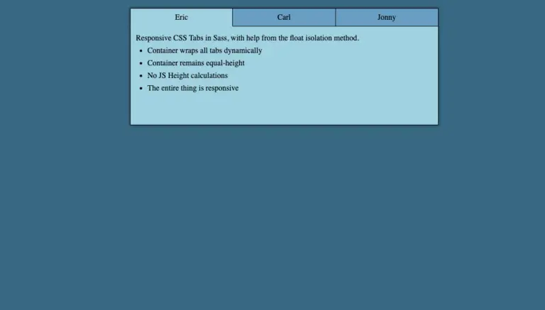 18 Free CSS Tabs For Designing Websites - W3tweaks