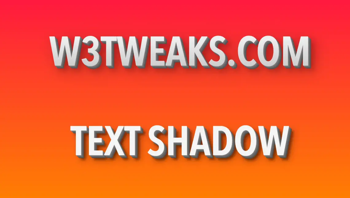 36 Free CSS 3D Text Effects - W3tweaks
